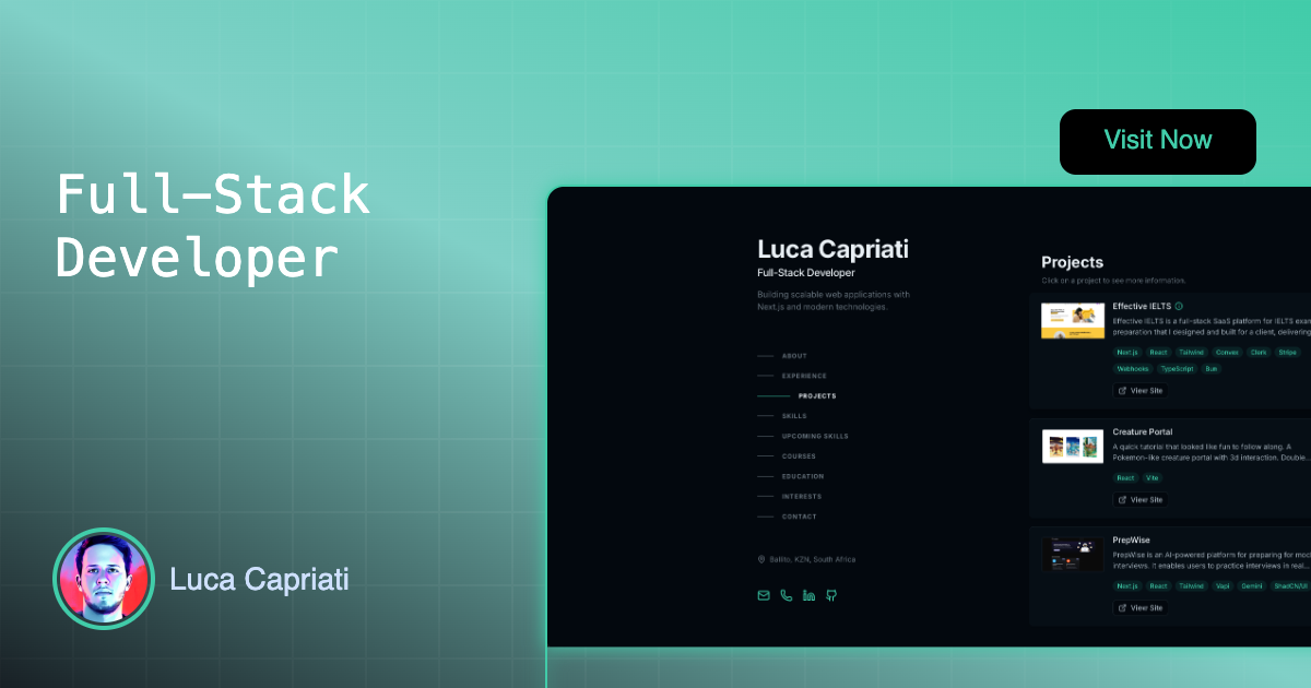 Luca Capriati | Full-Stack Developer